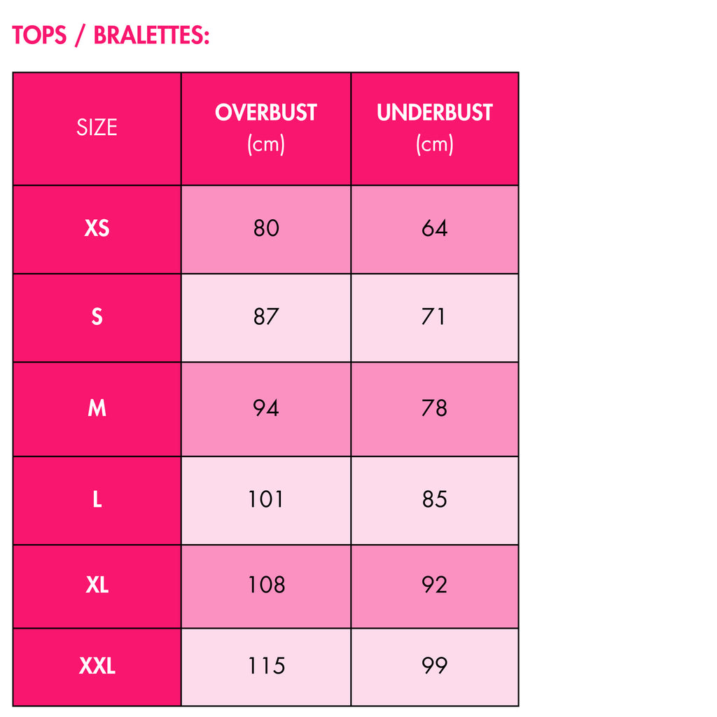 Find Your Perfect Fit - Sizing Chart | Eleven Intimates